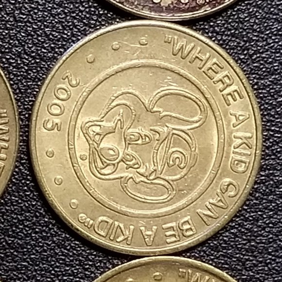 Other | Rare Chuckie Cheese Where A Kid Can Be A Kid 203 Tokens | Poshmark